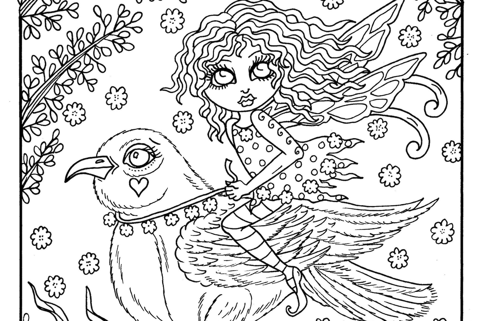 Little Fae Coloring Book Digital. Wee Fairies to Color. Adult - Etsy