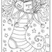Christmas Magic Digital Coloring Book Pages Fantasy Art, Adult Color ...