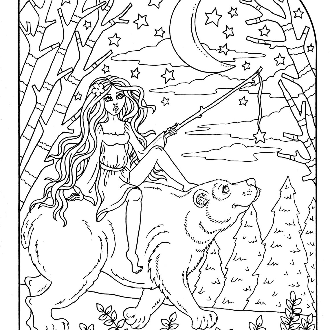 A MIDSUMMER DREAM Instant Download Coloring Book. 32 Pages of Fantasy ...