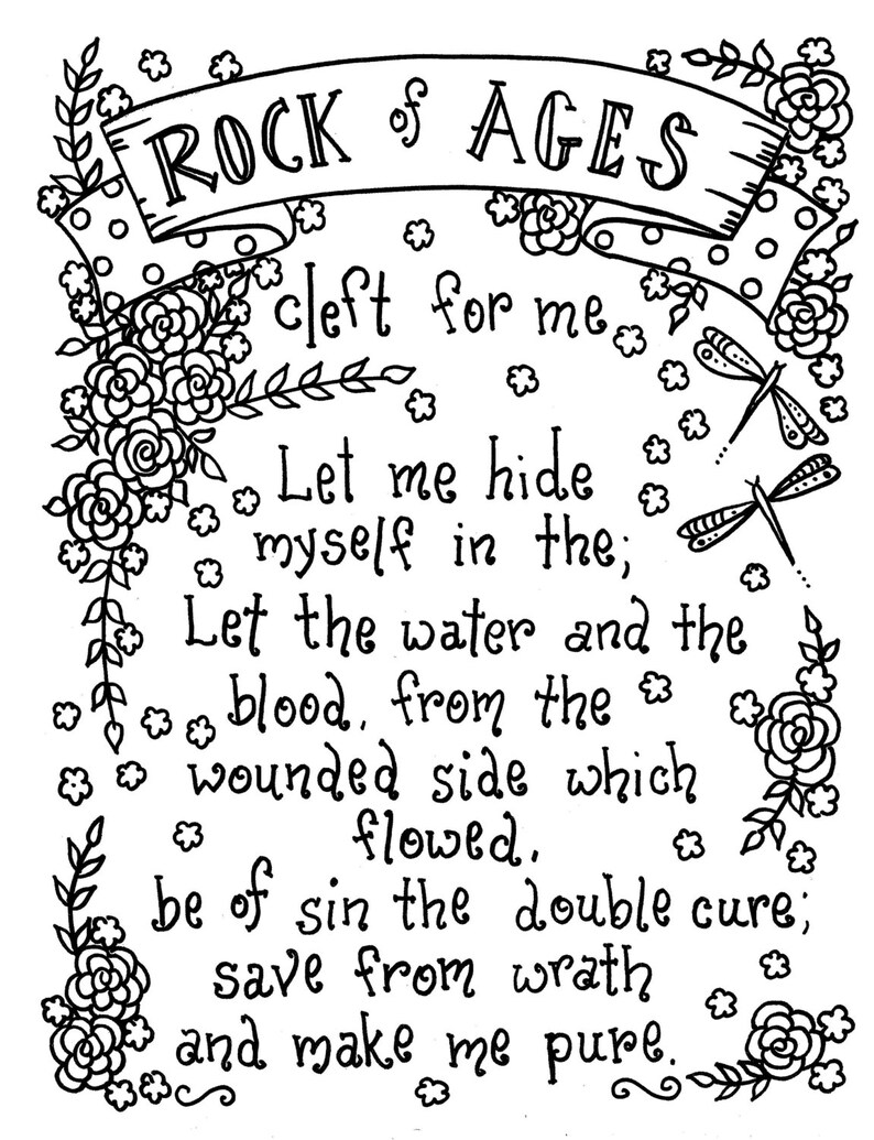 Hymn Coloring Page Coloring Pages