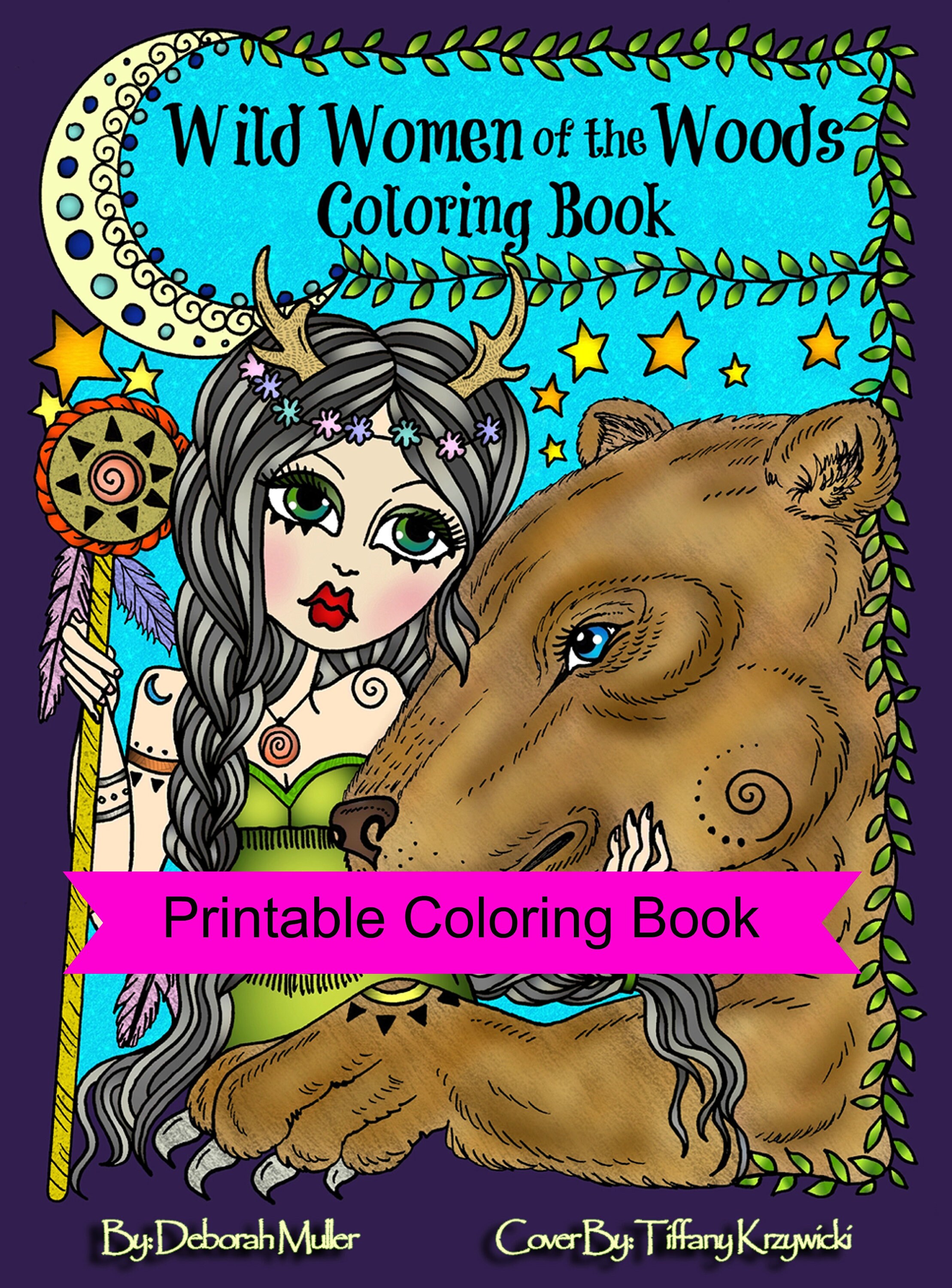 Wild Women of the Woods Coloring Book Instant Download - Etsy Denmark