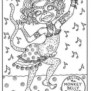 Freak Show Digital Coloring Book, Printable, Digi File, Jpg, Circus ...