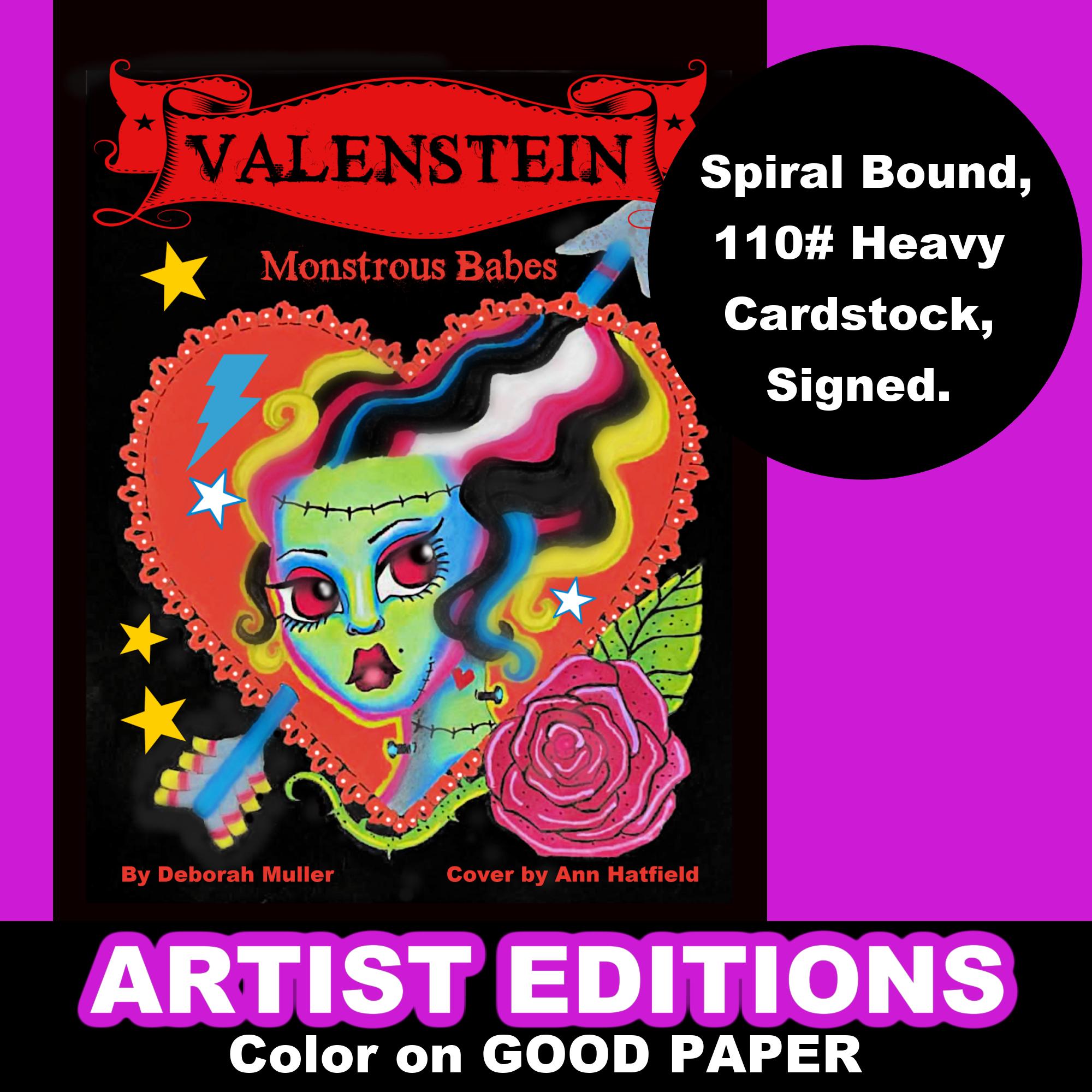 ARTIST EDITION of Valenstein. 110# Cardstock, Top Spiral Bound, Signed ...