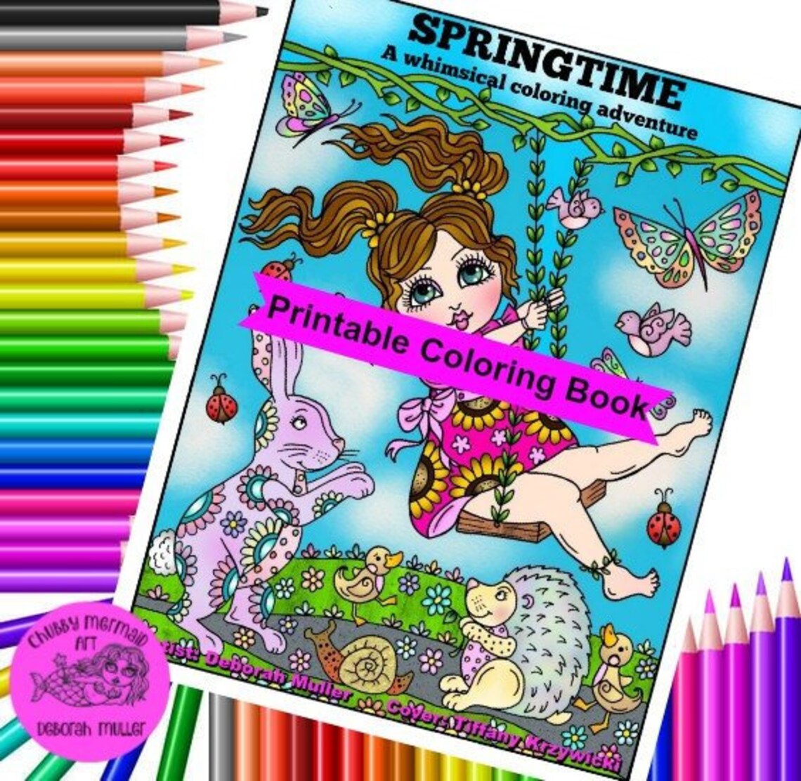 SPRINGTIME A Whimsical Coloring Adventure Digital Download | Etsy