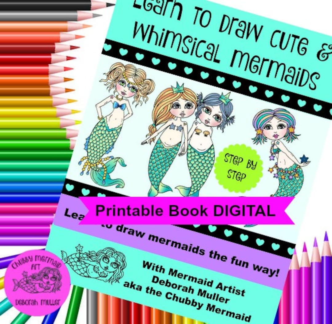How to Draw Mermaids That Are Cute and Whimsical, Digital Version ...