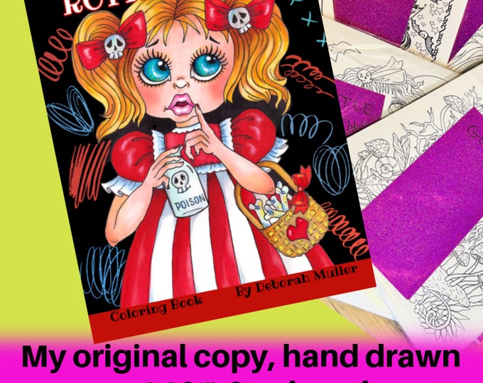 Original Pages of My Coloring Books. 110# Cardstock, Unbound, Artist ...