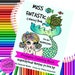 Digital Instant Download Miss FINTASTIC Inspirational Coloring | Etsy