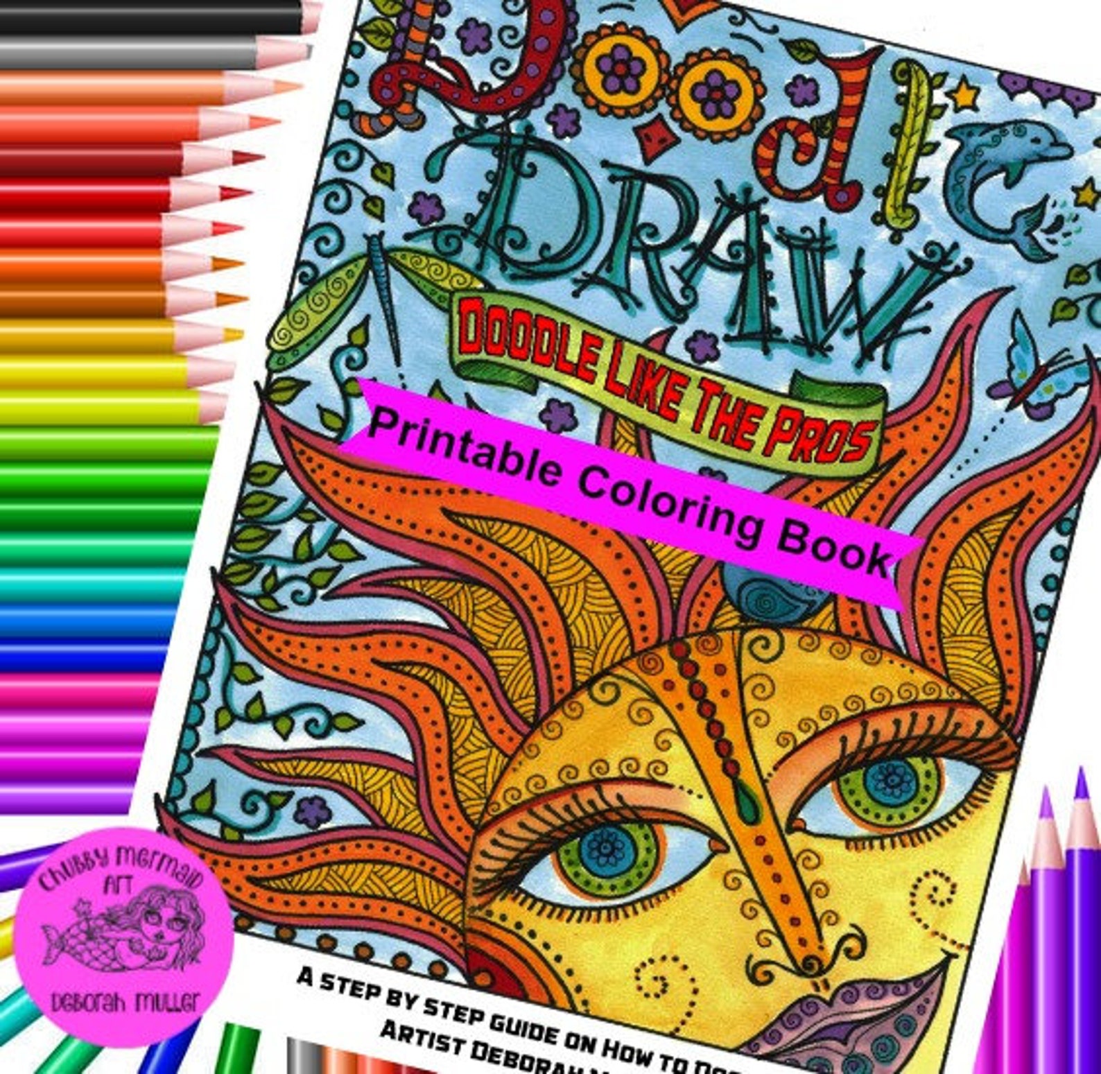Learn How to Doodle Draw Instant Download Book Zen Doodle - Etsy
