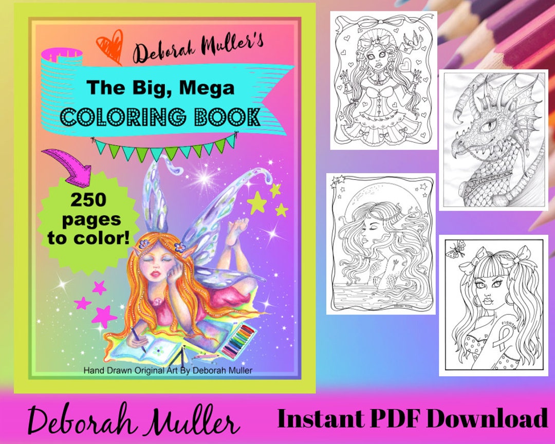 The BIG Mega Book 250 PDF Pages of a Variety of Pictures to - Etsy