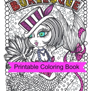 Digital Book Burlesque Mermaids Coloring Book Adult, Fun Mermaids ...