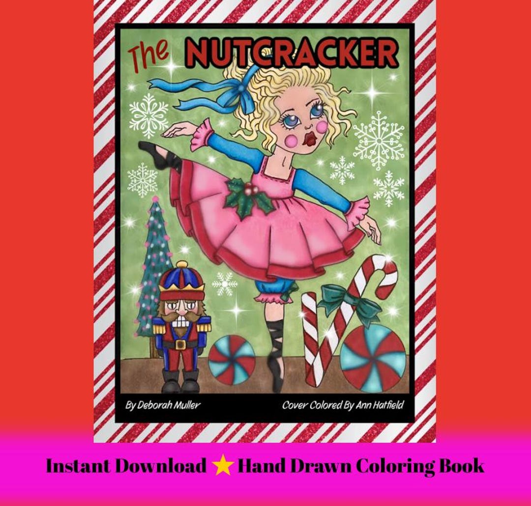 The Nutcracker Pdf Coloring Book. Whimsical Nutcracker Ballet ...