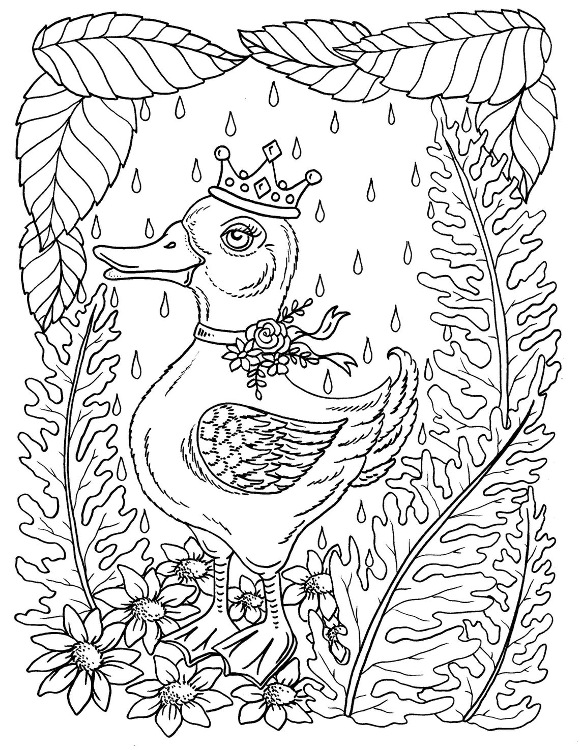 Digital Download Spring Animals to Color, Instant Download, Digi ...