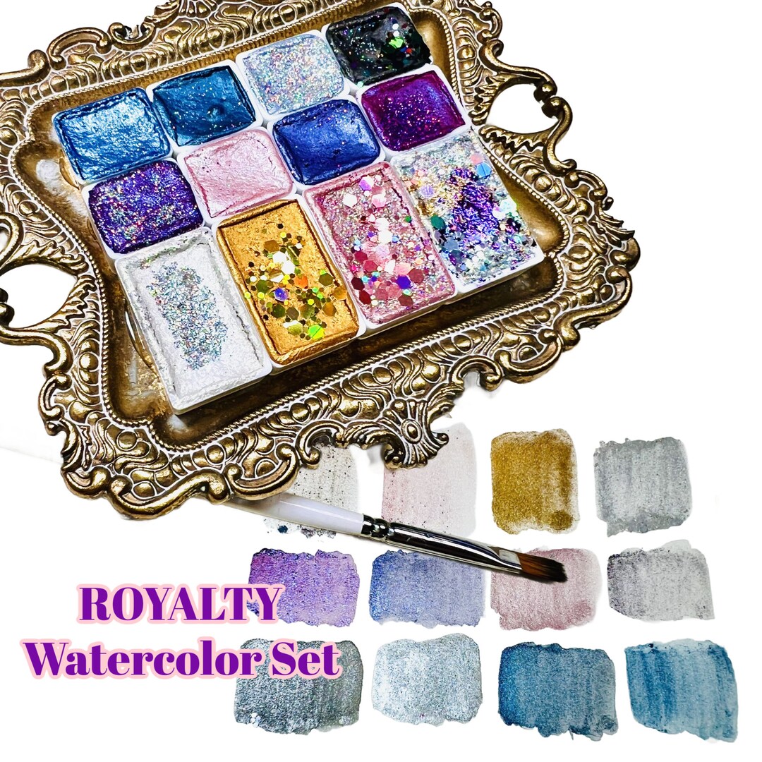 ROYALTY Special Artist Tray Set. Handmade Watercolors in a Cute Tray to ...