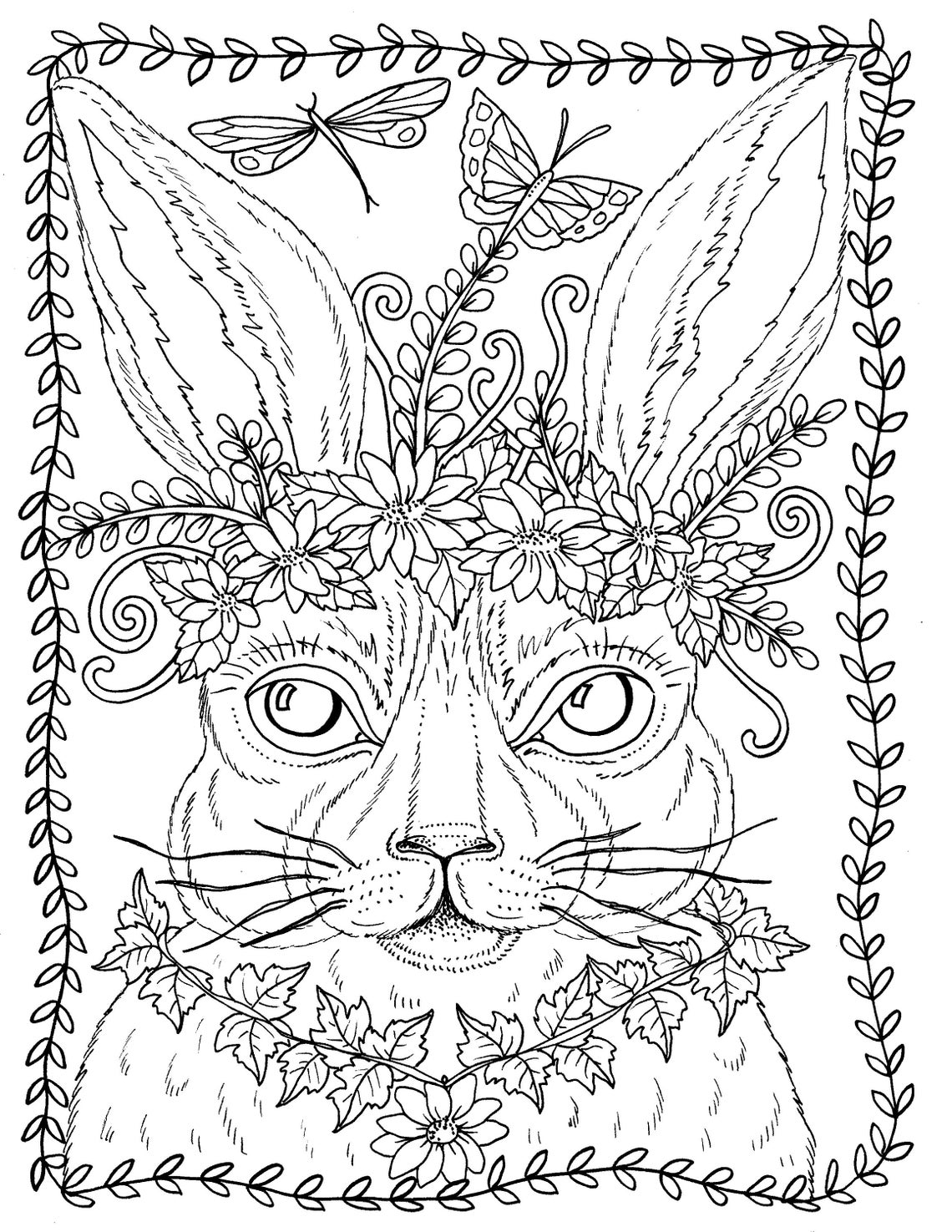Digital Download Spring Animals to Color, Instant Download, Digi ...