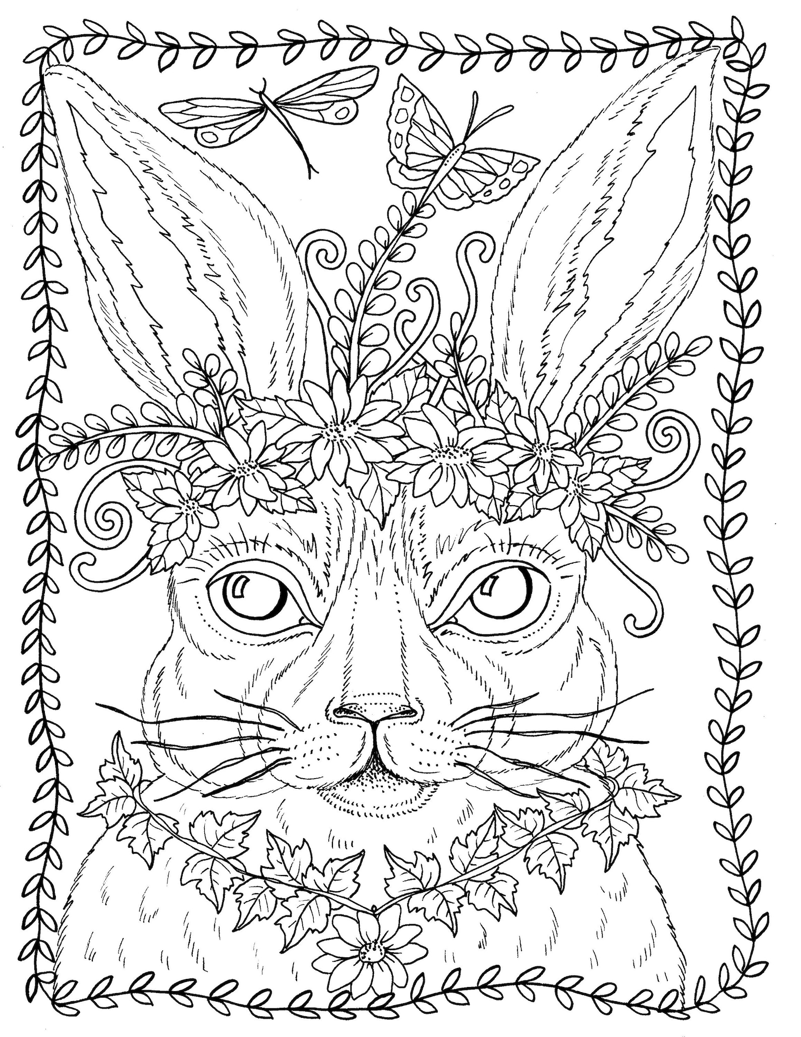 Digital Download Spring Animals to Color Instant Download - Etsy