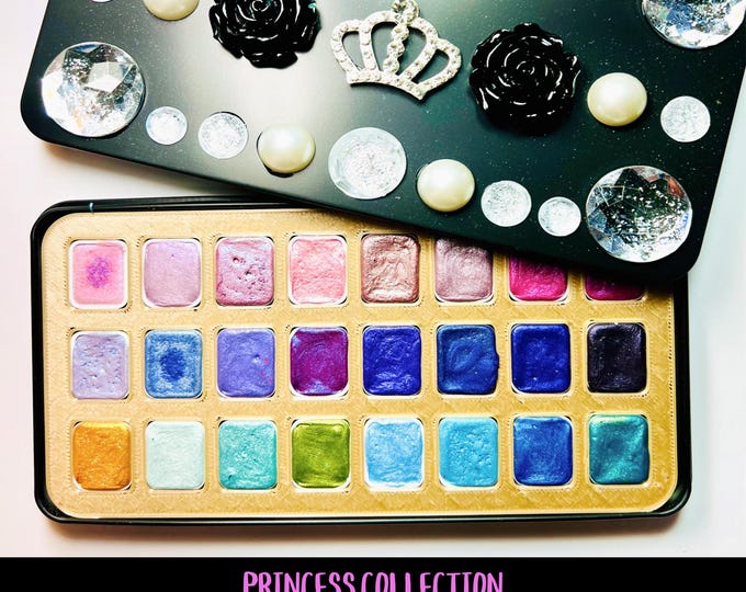 The PRINCESS Deluxe BLING Set of 24 Quarter Pans. OOAK. Handmade ...
