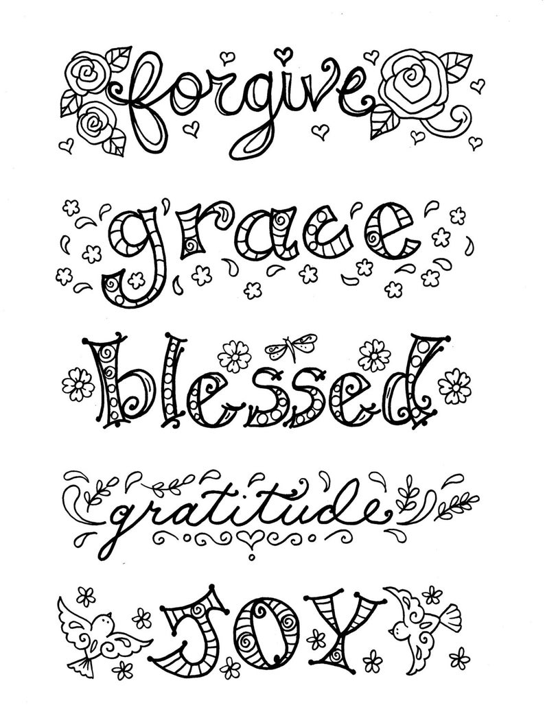 Bible Journaling Templates Clip Art Christian 5 Pages Create - Etsy