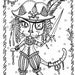 5 Pages Fantasy Cats Instant Download 5 Coloring Pages You Color and Be ...