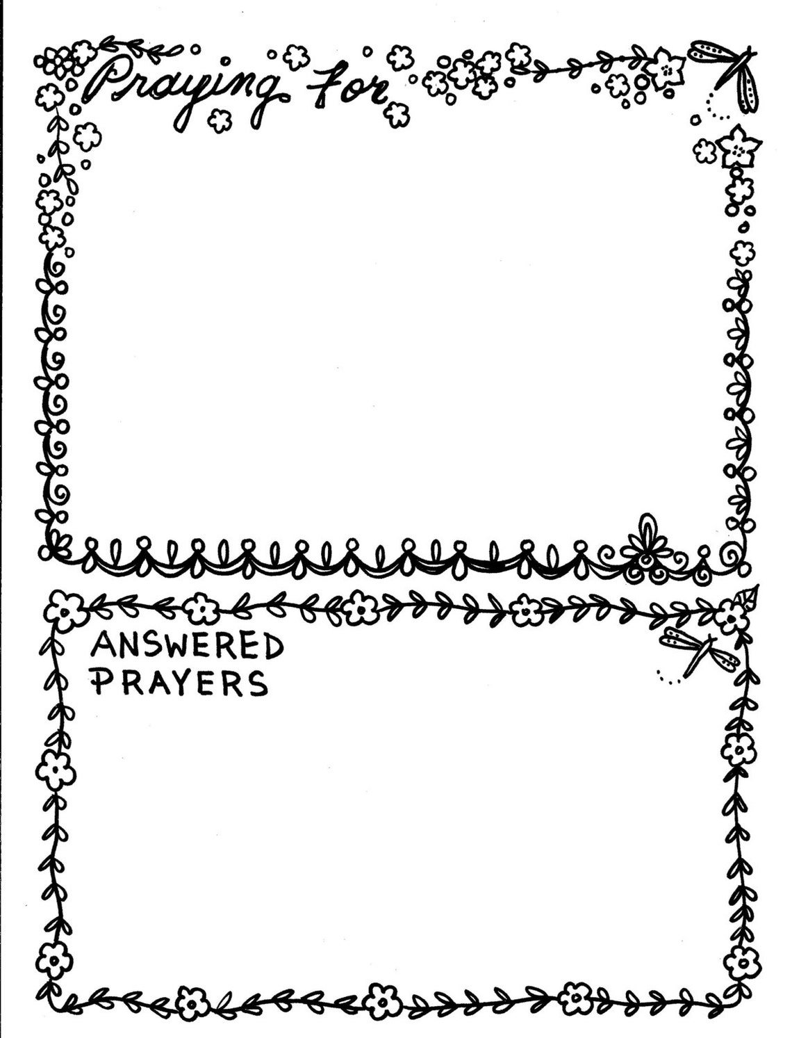 Instant Download Prayer Pages Journal Bible Study Notes - Etsy