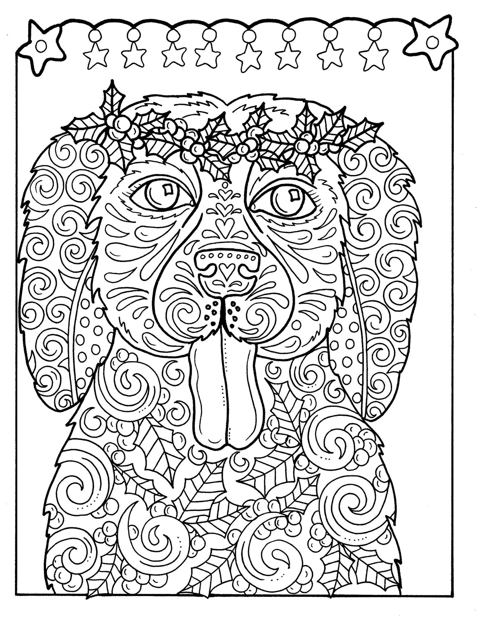Christmas Magic Digital Coloring Book Pages Fantasy Art, Adult Color ...