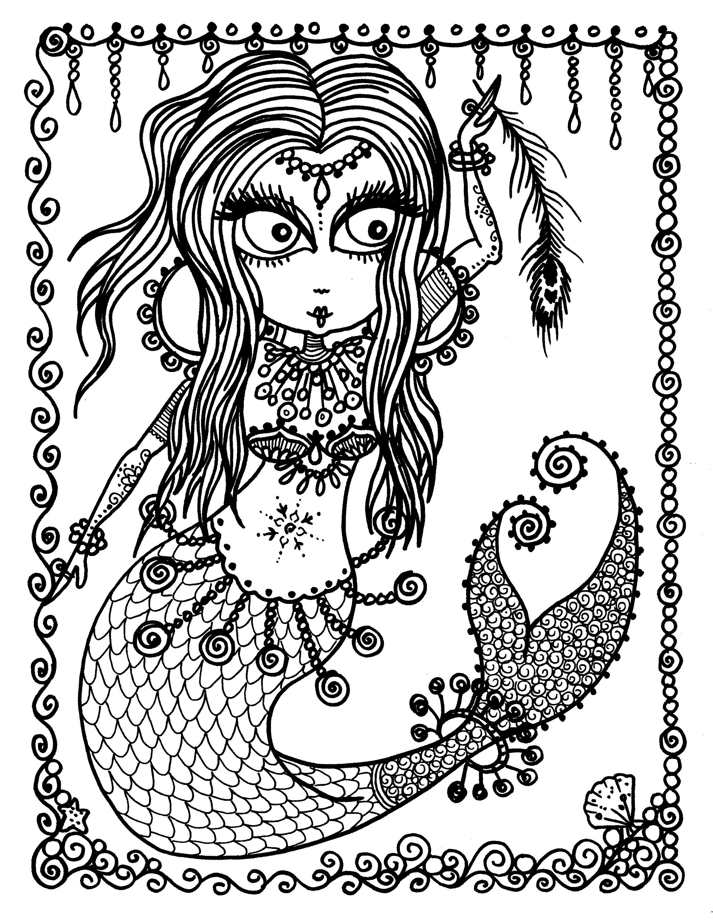 Digital Coloring Book Gypsy Dancer, Belly Dancers, Gypsies, Hippie ...