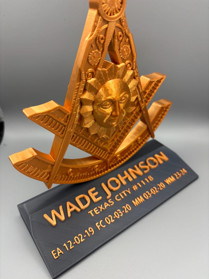 Past Master Masonic Desk Plaque - Etsy