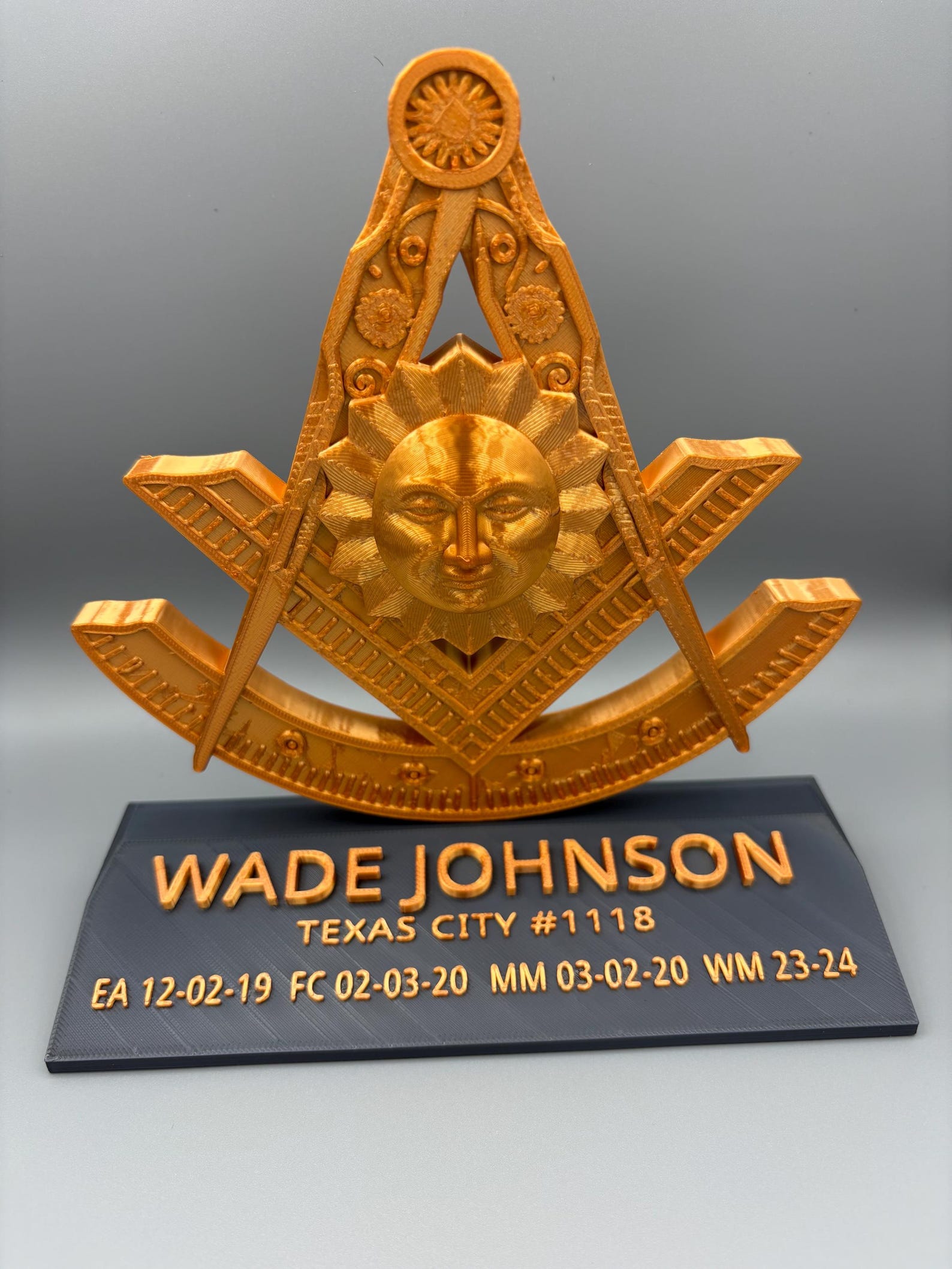 Past Master Masonic Desk Plaque - Etsy