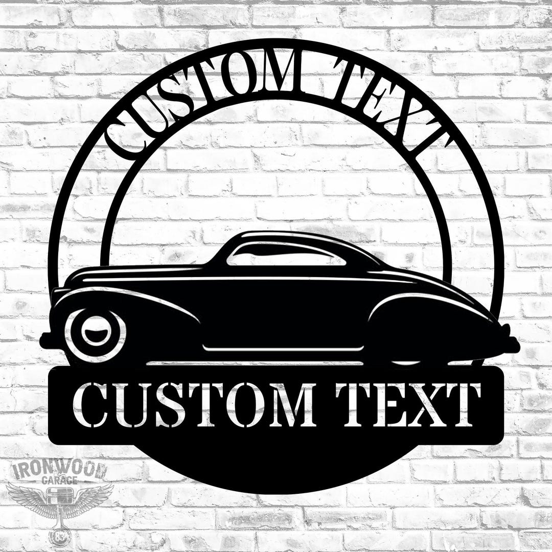 Chopped Rod Garage Sign - Etsy