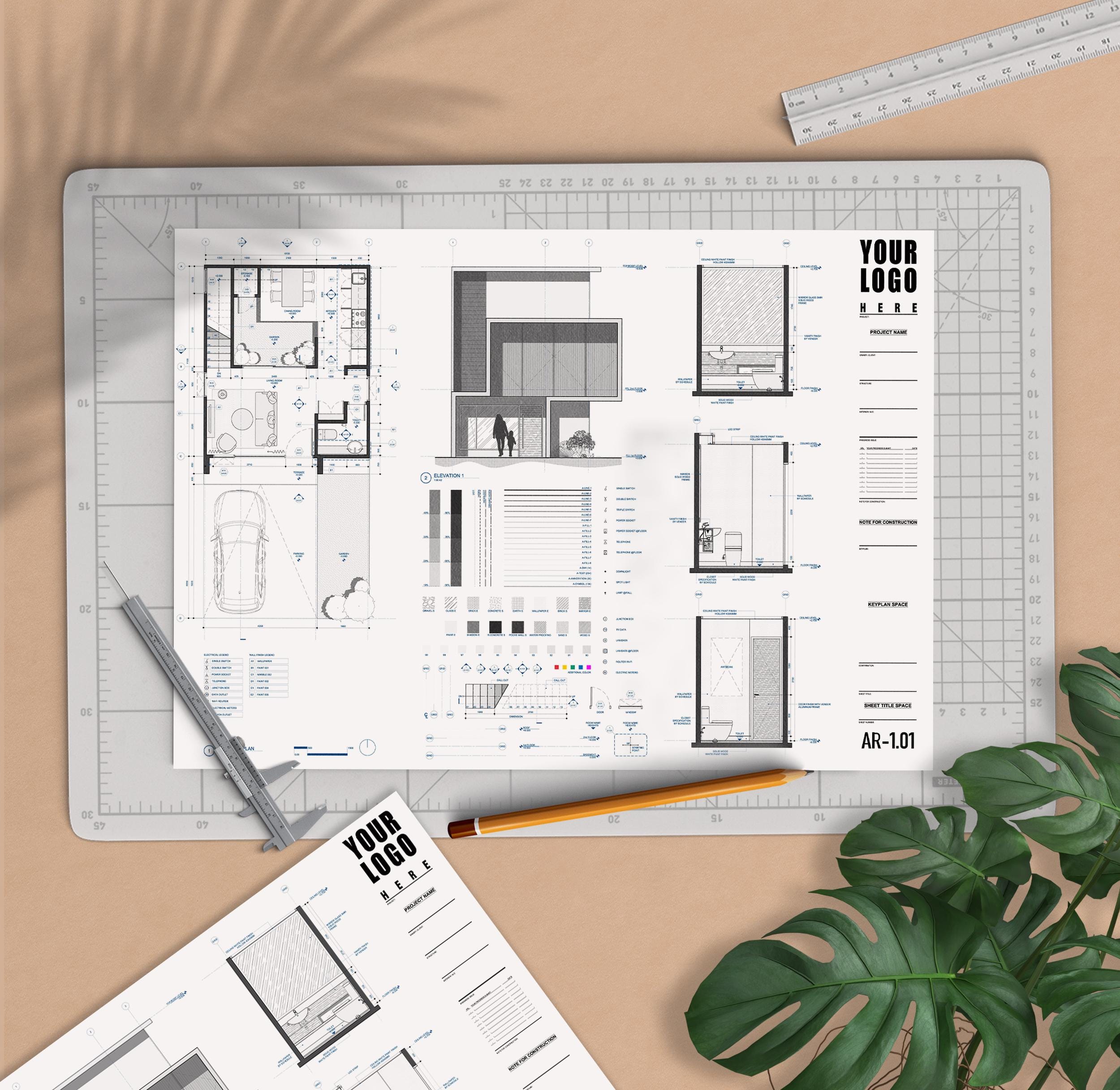 Architectural Drawing Templates, Drawing Templates, Architecture ...