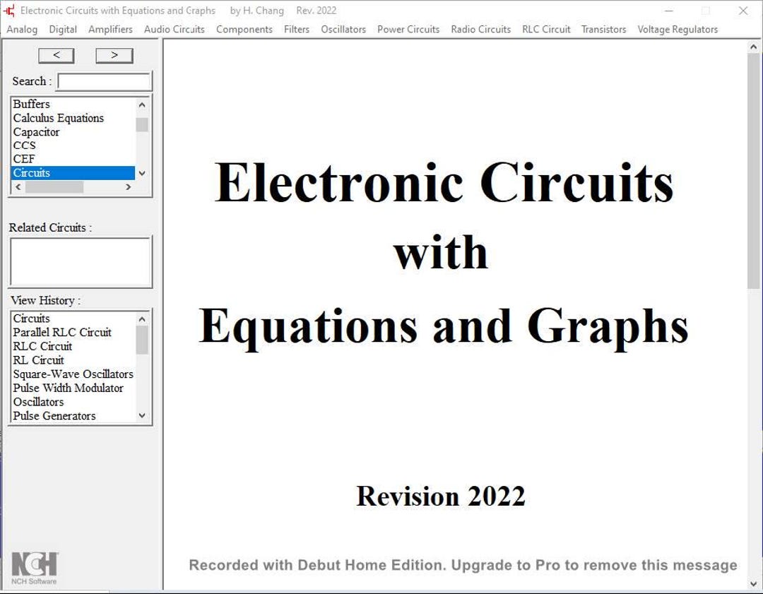 Electronic Circuits With Equations and Graphs - Ebook - Etsy