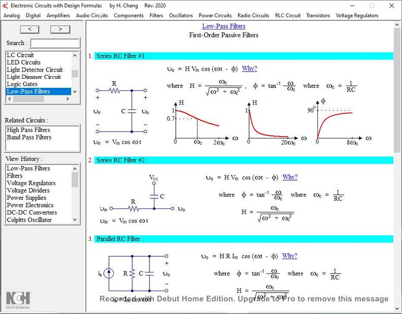 Electronic Circuits With Equations and Graphs - Ebook - Etsy