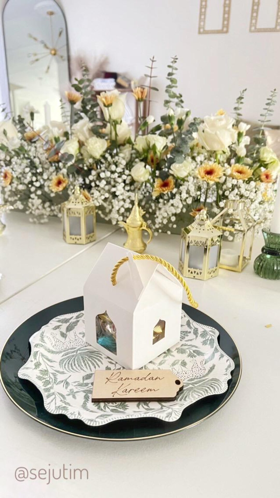 Set of 10 Little Mosque House Treat House Gift Boxes Ramadan Eid Treat ...