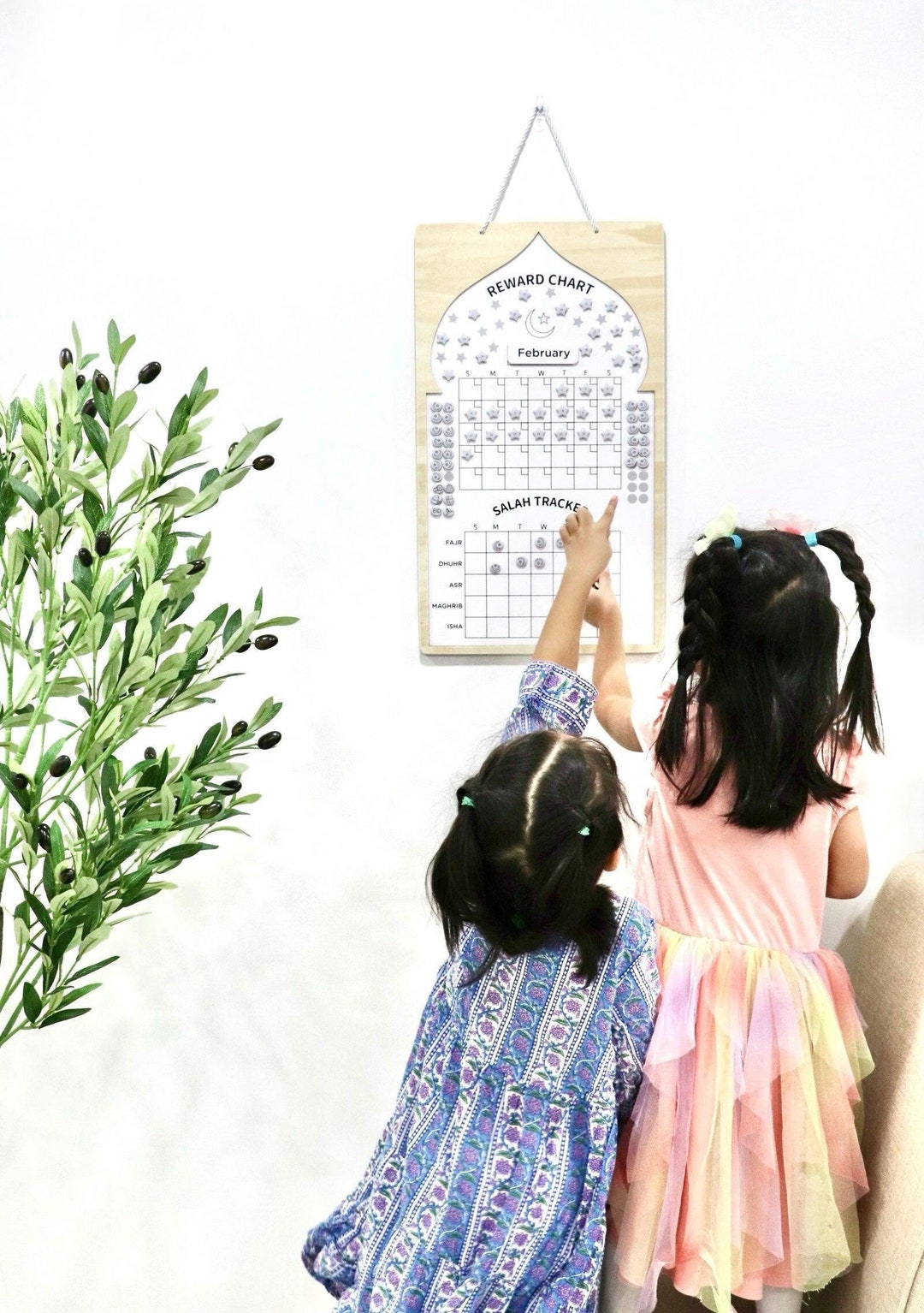 Magnetic Salat Tracker & Good Deed Reward Chart | Quran Salat Mosque ...