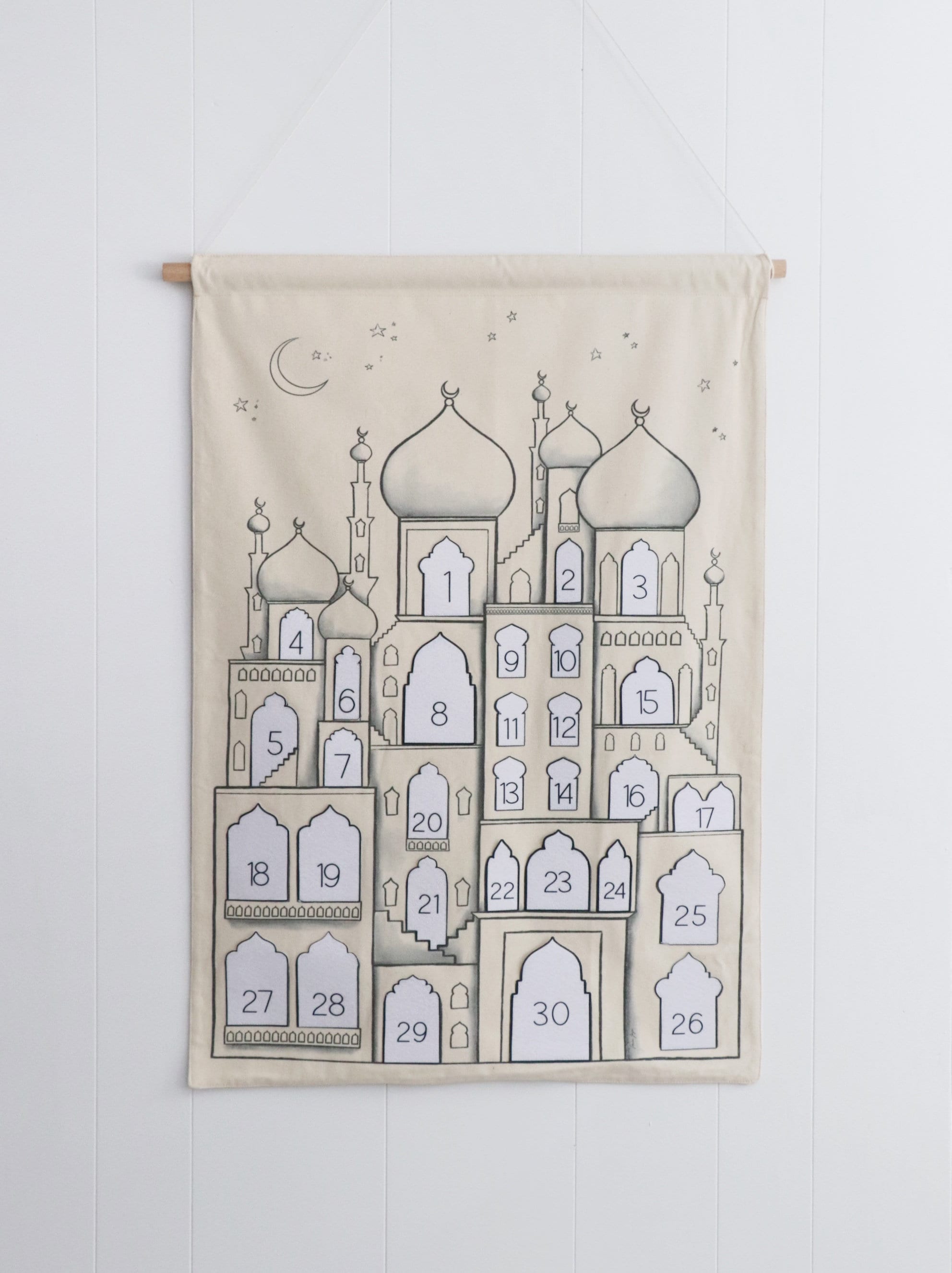 Ramadan 30 Day Good Deed Calendar Beige | Mosque-scape, Islamic Art ...