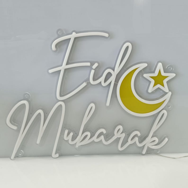 Eid Mubarak Festive Warm Neon Light Ramadan Mubarak Neon Light Events ...