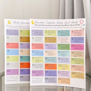 Fast Shipping! Original Ramadan 30 Day Good Deed Calendar Value Bundles ...