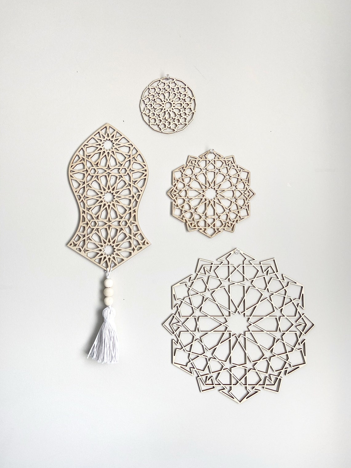 Decorative Wooden Sandala Geometric Islamic Design Shape of - Etsy