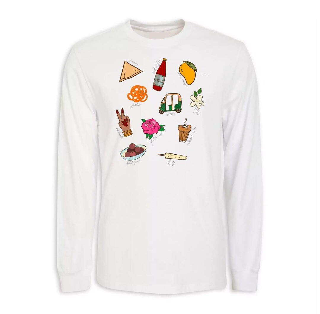 South Asian Things Hand Pressed Graphic Unisex Long Sleeve Islamic Art ...
