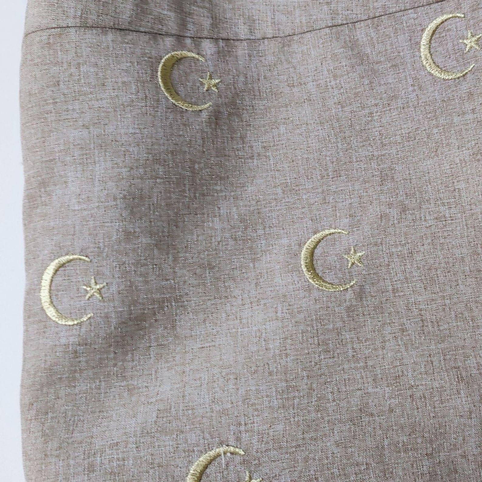 Gold Moon Star Butterfly Abaya & Hijab Set Celestial Kimono Embroidered ...