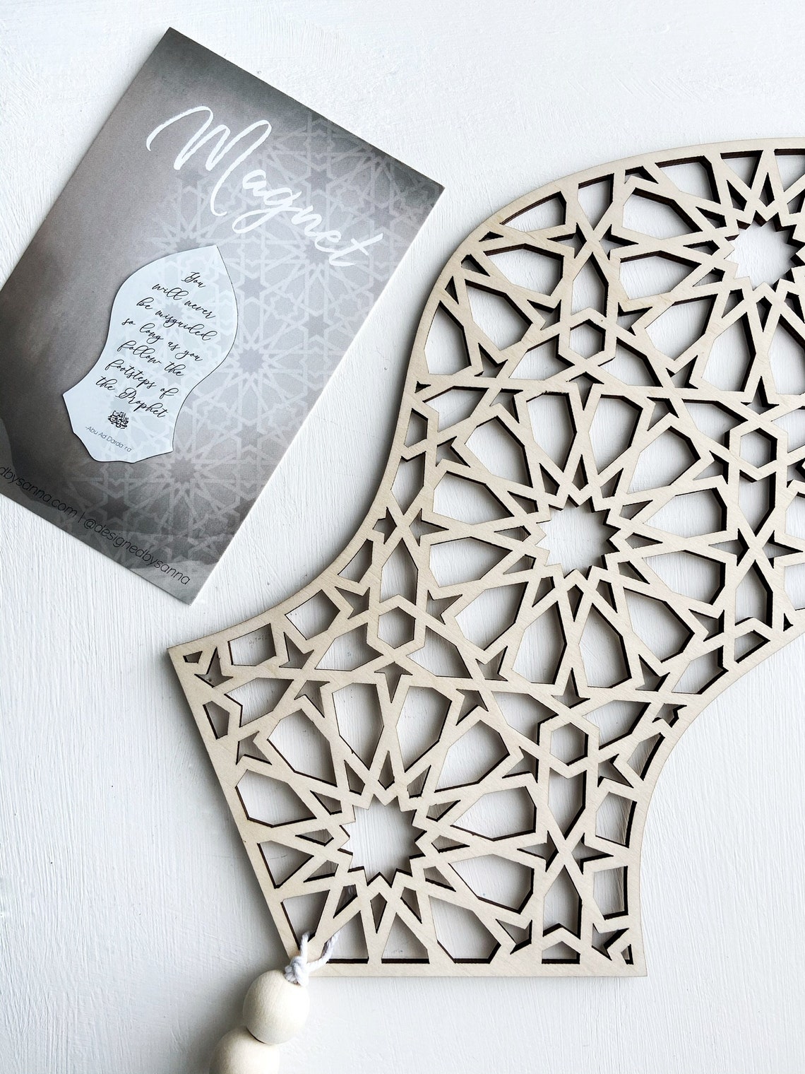 Decorative Wooden Sandala Geometric Islamic Design Shape of - Etsy