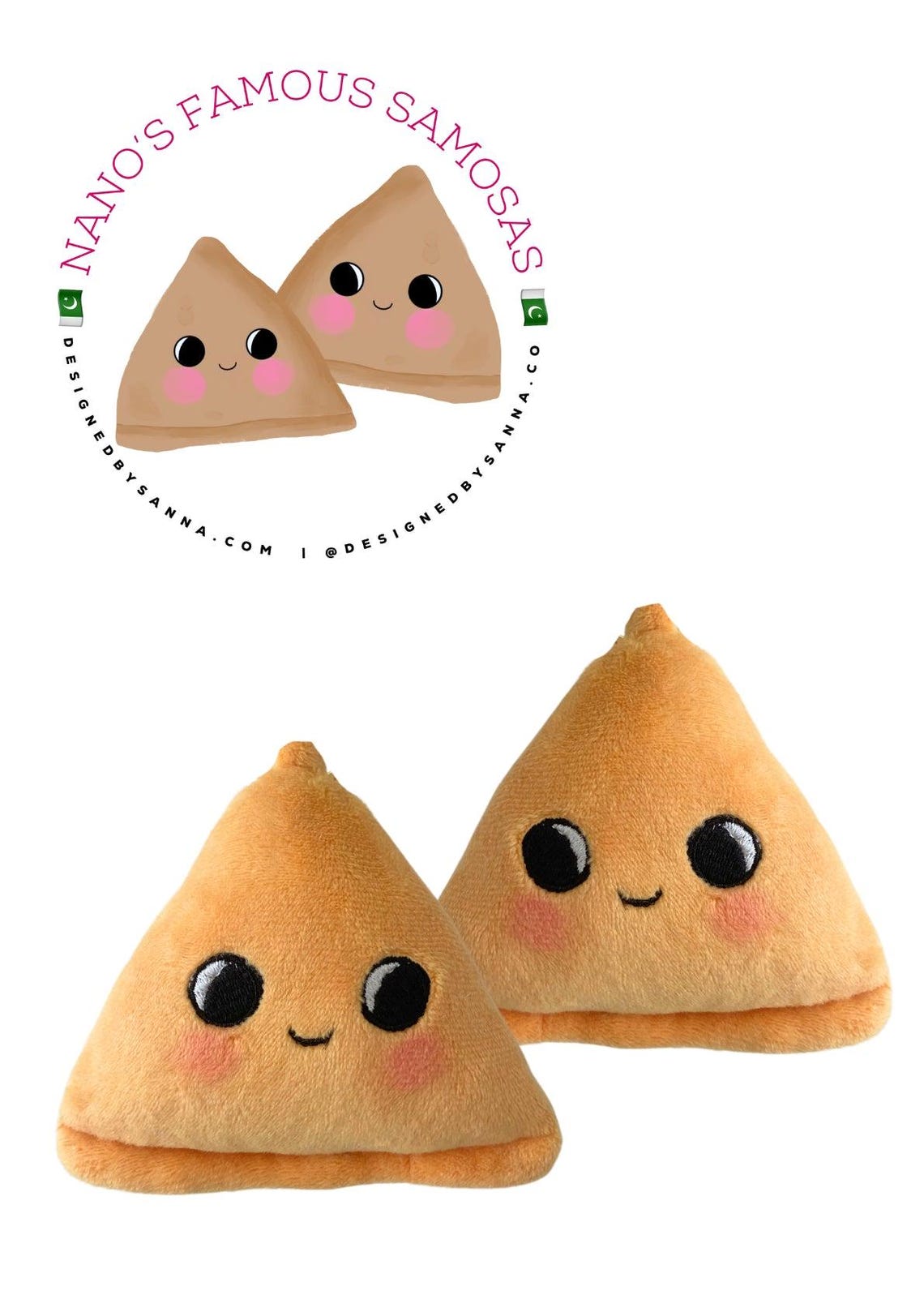 Cute Plushy Samosa Keychain Coin Purse Pakistan Eid Mubarak Ramadan ...