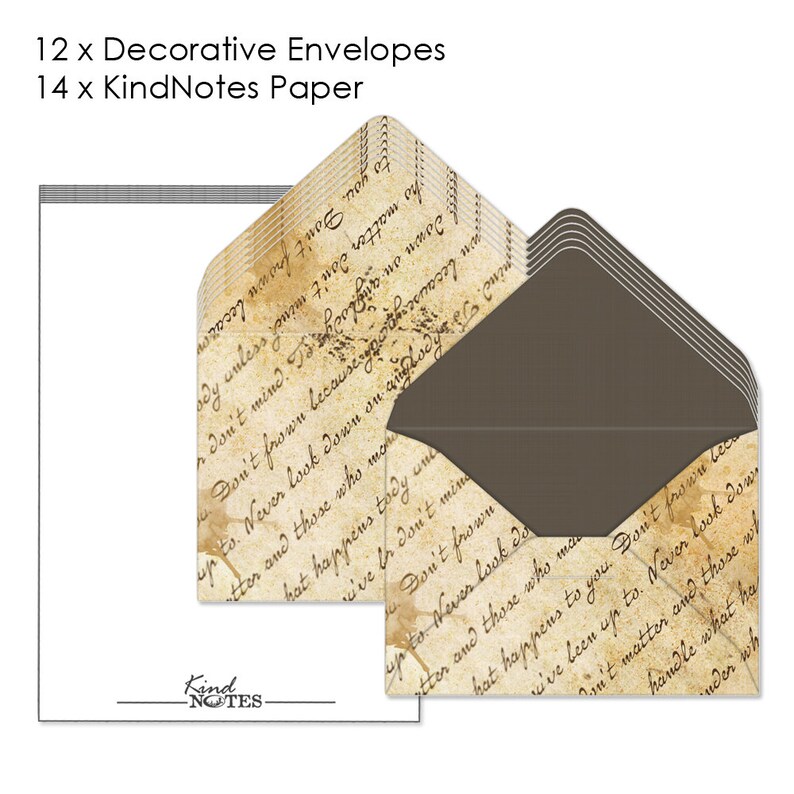 Unique Mini Decorative Envelopes With Blank Papers | 2 1/4" L X 1 5/8 ...