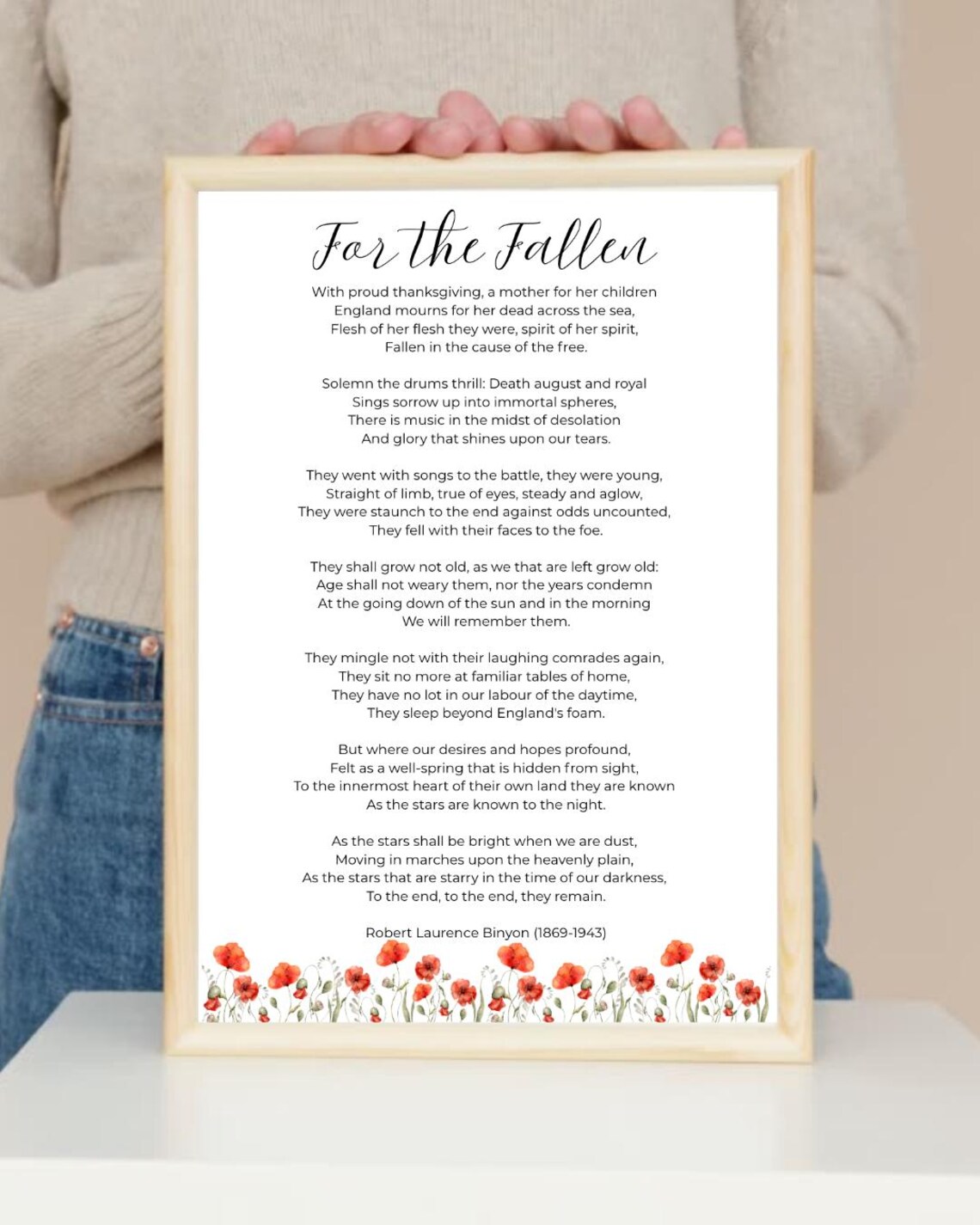 ANZAC Day A4 Printable “the Ode” and “for the Fallen” 4-page Instant ...