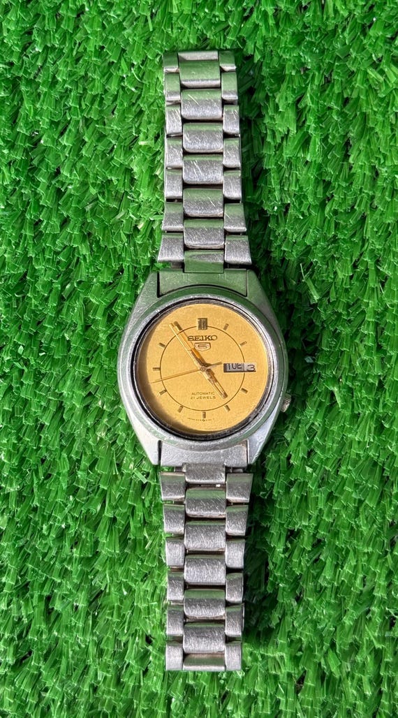 Original Authentic Seiko 5 Automatic Date Japanese Me… - Gem
