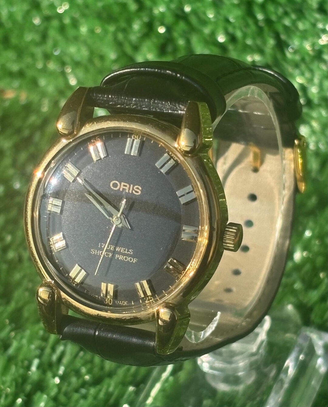Vintage Oris Classic Black Dial - Men's Wrist Watch - New Old Stock ...