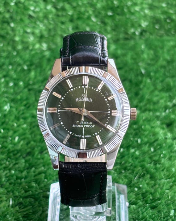 Roamer Rare Green Dial - AM014 Vintage Men's Mechani… - Gem
