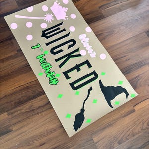 Wicked Hand- Painted Birthday Banner - Etsy