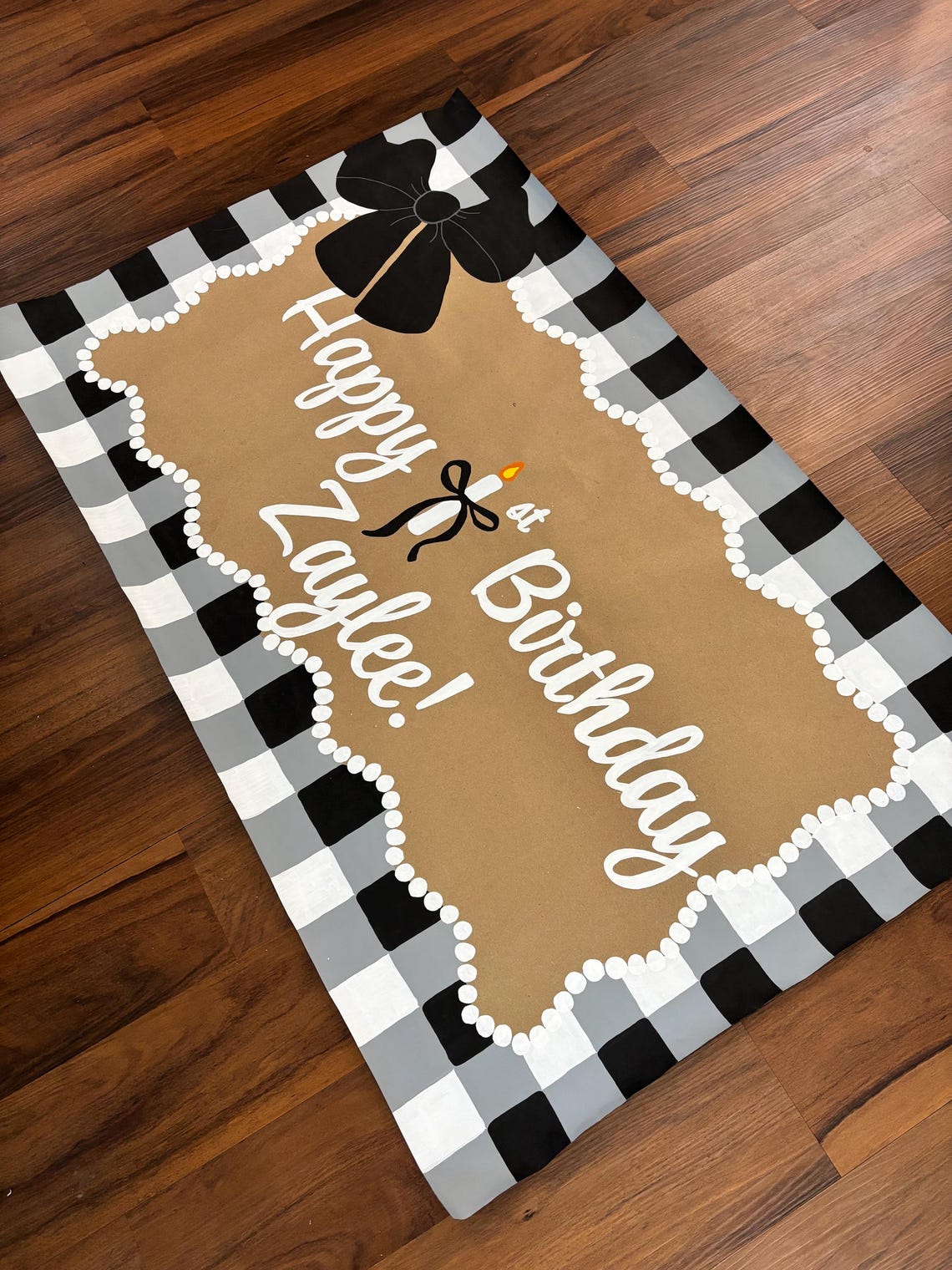 Happy Birthday _ Hand- Painted Banner - Etsy