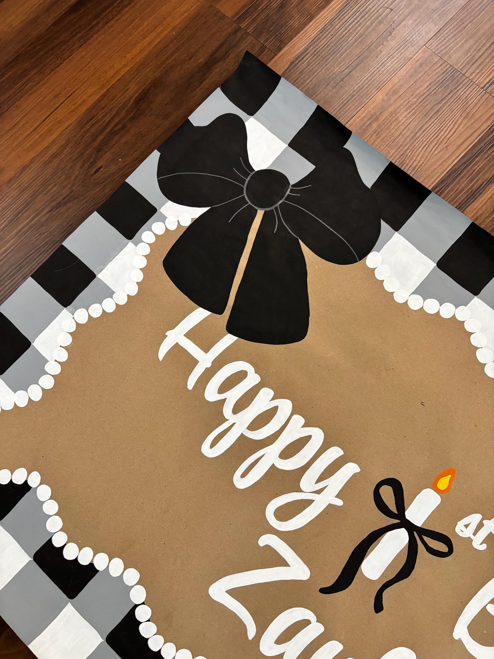 Happy Birthday _ Hand- Painted Banner - Etsy