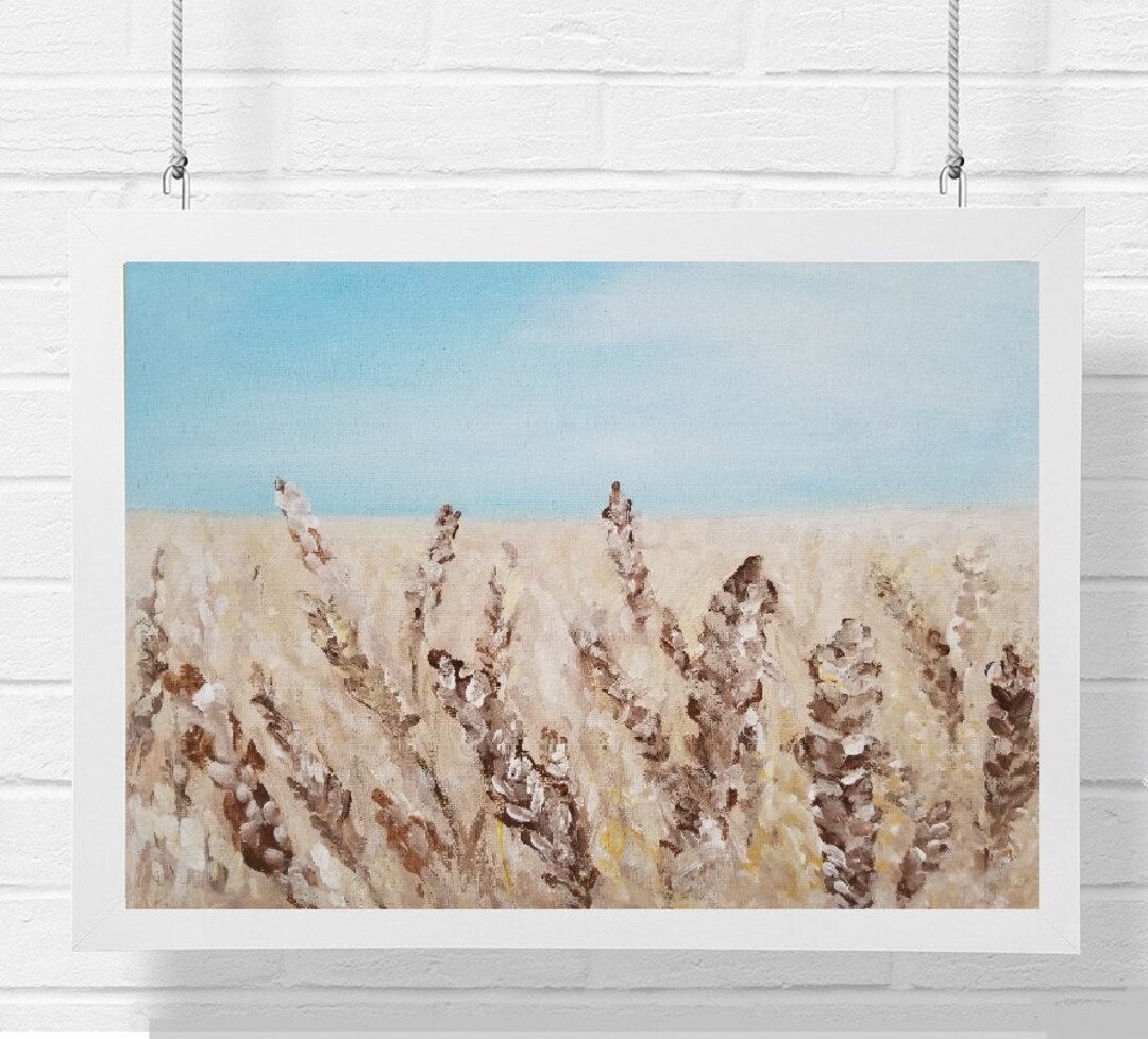 Prairie Field Print Acrylic Original Painting Farmhouse Decor Summer ...